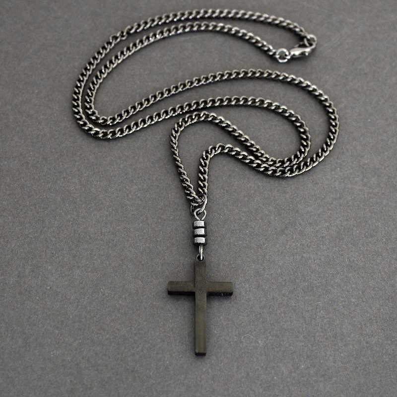 Black Chain Necklace - Etsy