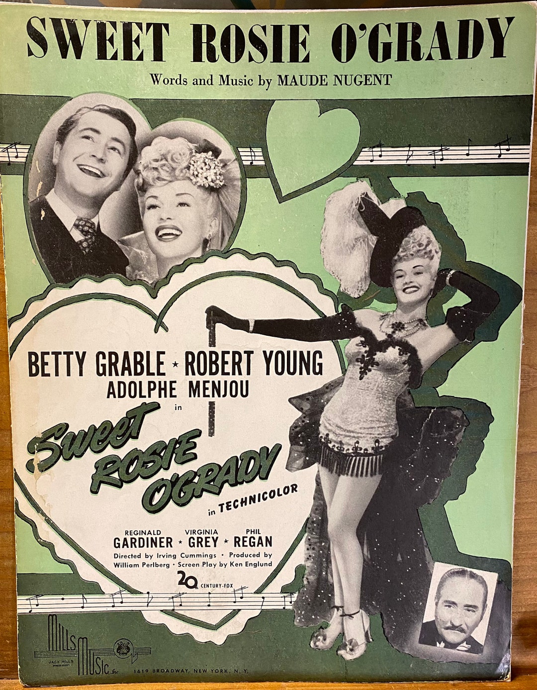 Sweet Rosie Ogrady Vintage Sheet Music Betty Grable and - Etsy