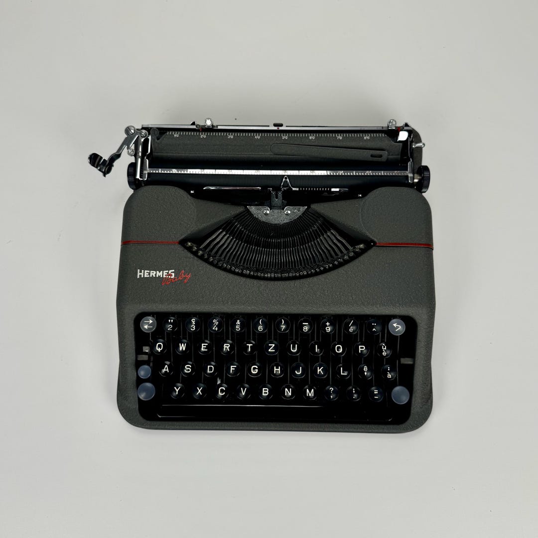 Small Mid Century Portable Typewriter / Hermes Baby / Made in ...