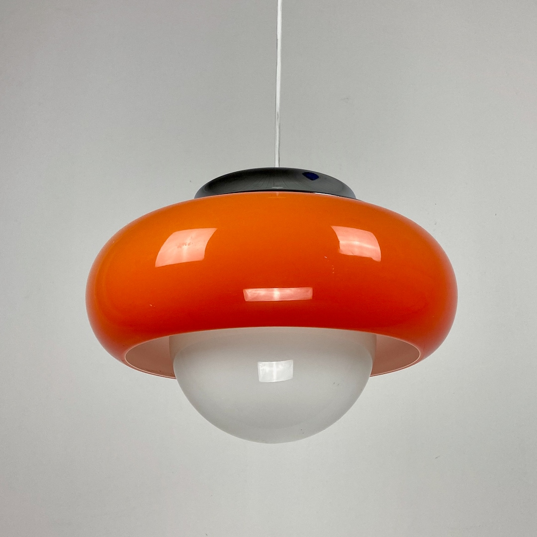 MCM Original Guzzini Best Pendant Lamp / Space Age Ceiling Light / 70's ...