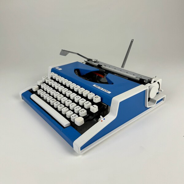 Blue Typewriter - Etsy