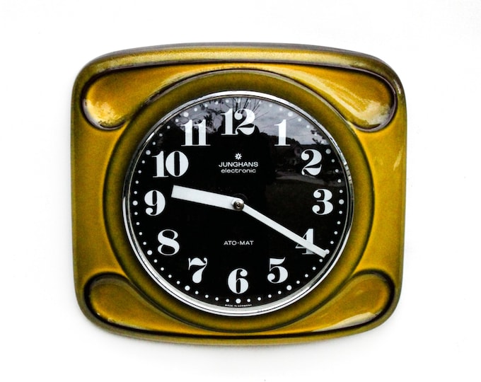 Ceramic Wall Clock by Junghans Made in Germany - Etsy