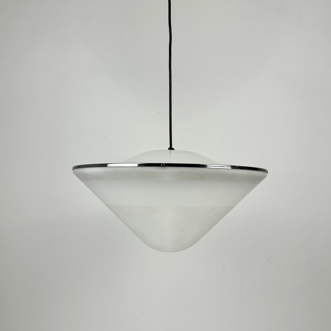 Rare Guzzini Elips Upside Down Version Ceiling Light / Mid Century ...