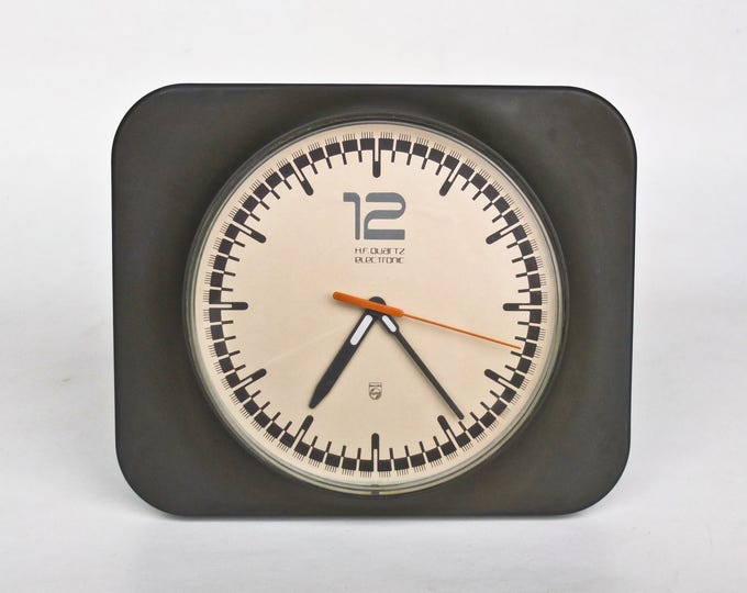 Vintage Atomic Wall Clock / Philips HR 5576 / 70's Germany - Etsy