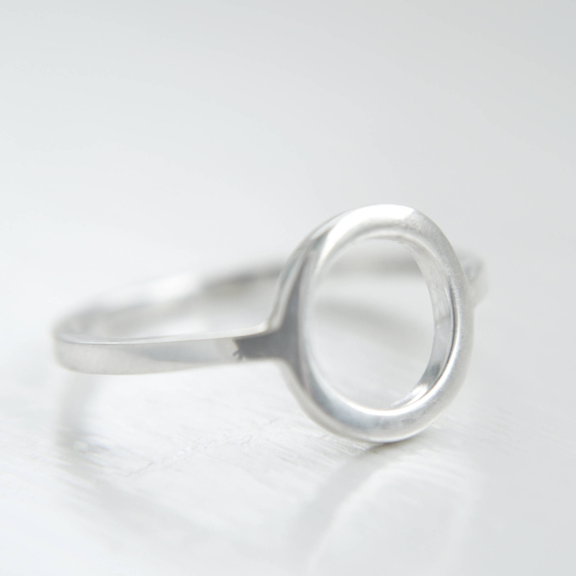 Circle Ring Open Circle Ring Geometic Ring Geometric - Etsy UK