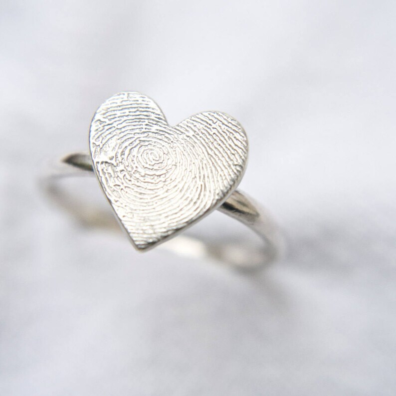 Fingerprint Jewellery fingerprint Ring-memorial - Etsy