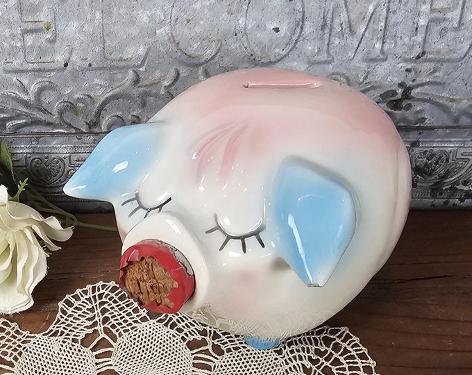 1957 Hull Pottery Corky Pig Piggy Bank - Etsy