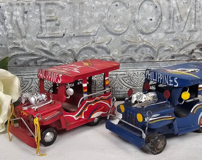 Vintage Souvenir Metal Jeepney Jeep Philippines Taxi - 2 to Choose From ...