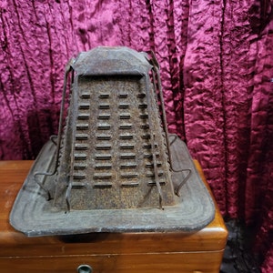 Antique 4-sided Rustic Metal Toaster Tin Stove Top Primitive - Etsy