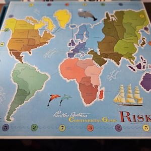 Original 1959 Risk Continental Game by Parker Brothers - First Edition ...