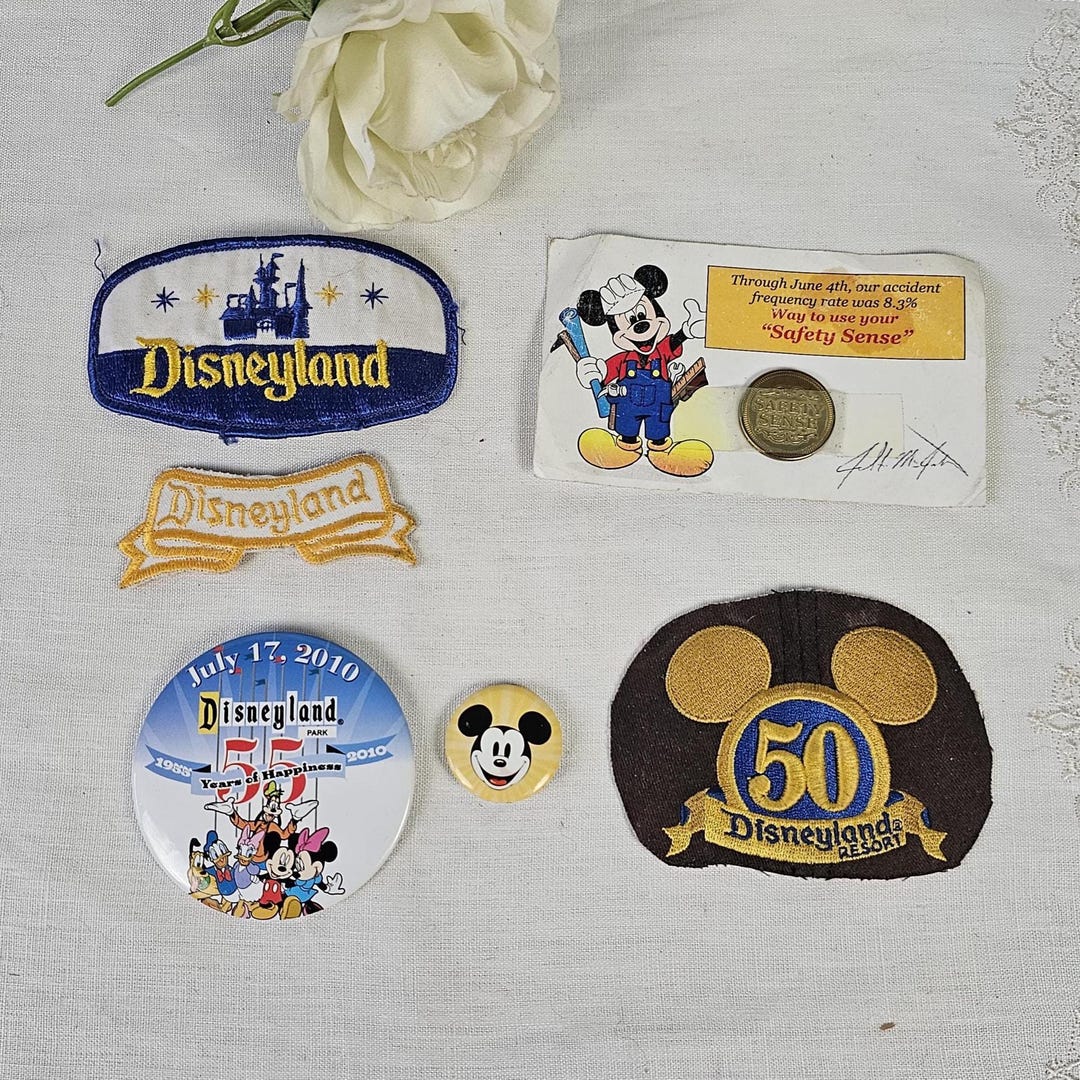 Disneyland Park Memorabilia | Buttons | Patches | Safety Coin - Etsy
