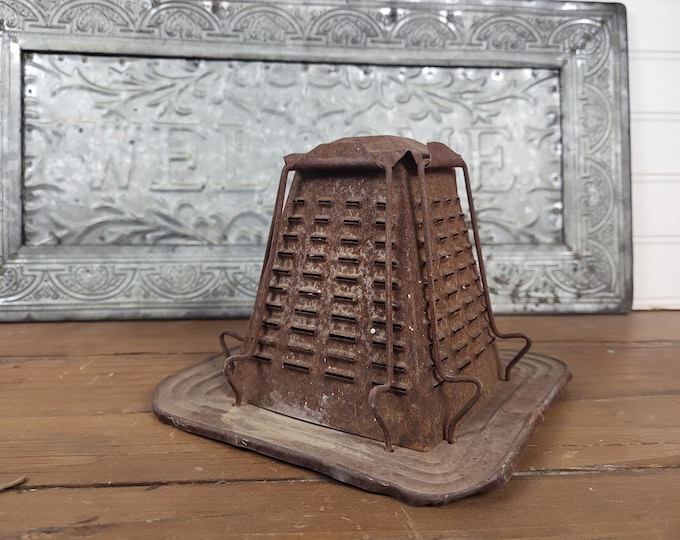 Antique 4-sided Rustic Metal Toaster Tin - Stove Top Primitive - Etsy