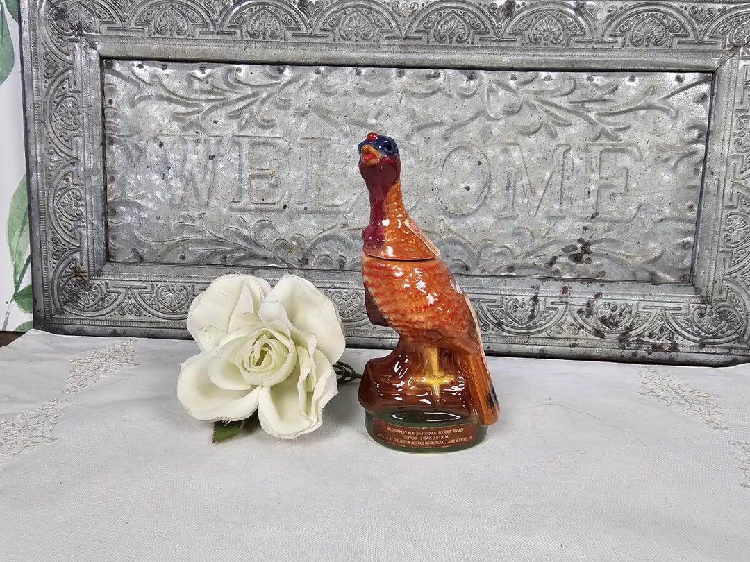 Vintage Wild Turkey Decanter - Mini No. 2 - Etsy