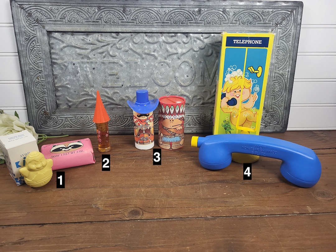1970s Vintage Avon Kids- VIB - Choose Soaps, Bath Toys, Howdy Partners ...