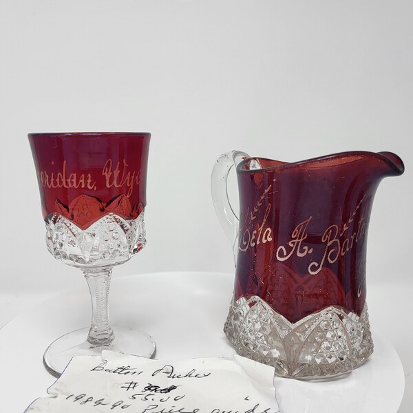 Ruby Flash Glass - Etsy