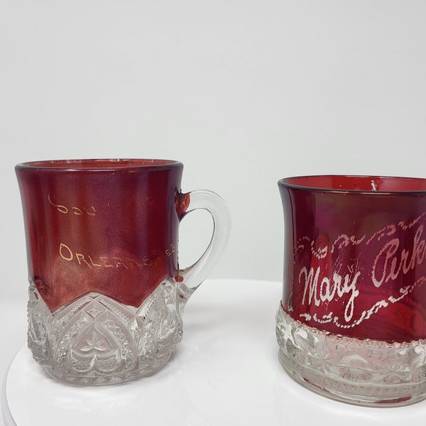 Ruby Flash Glass - Etsy