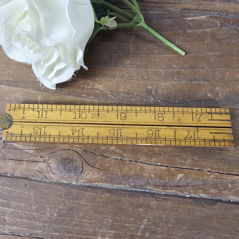 Folding Wood Ruler - Etsy