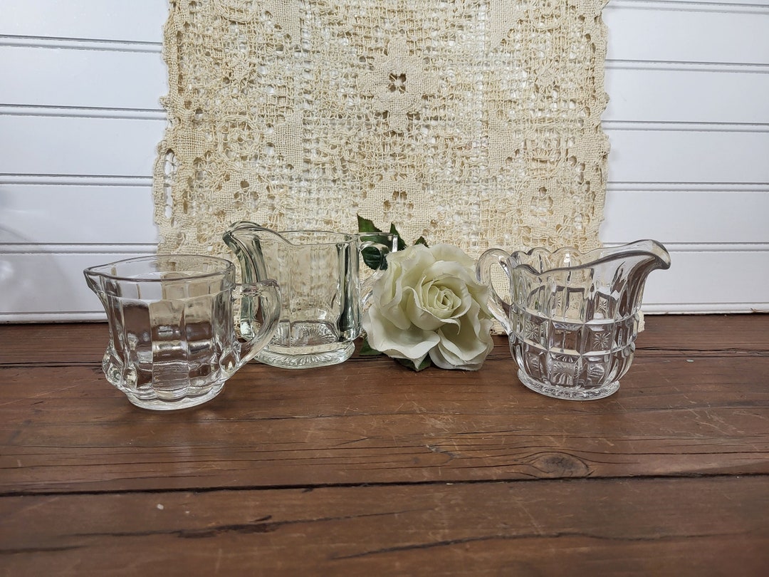 Vintage Glass Small Pitcher/ Creamers - 3 to Choose From - Etsy