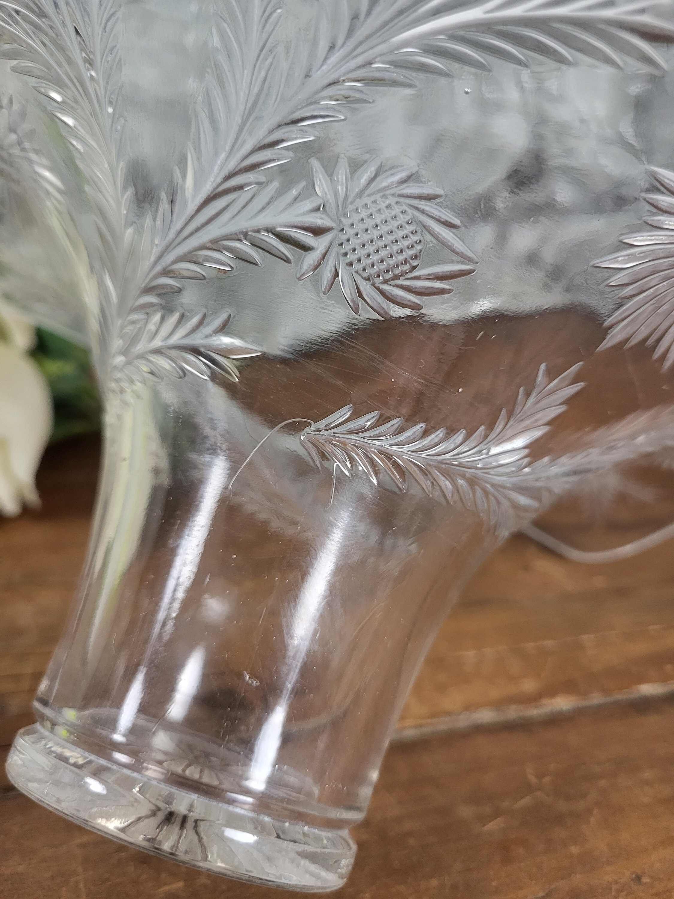 Intl Silver Co Fluted Glass Bowl Insert With Intricate Etsy