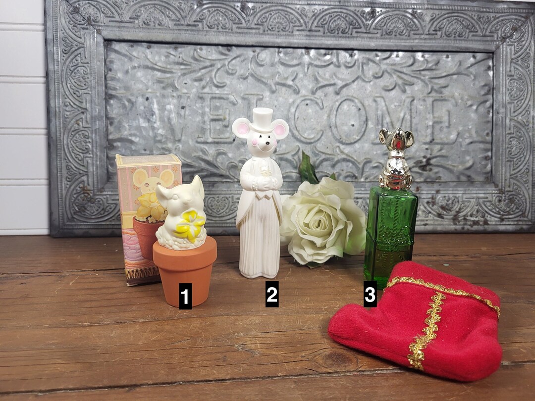 Vintage Avon - Choose From Flower Mouse, Church Mouse Groom, or Peek-a ...