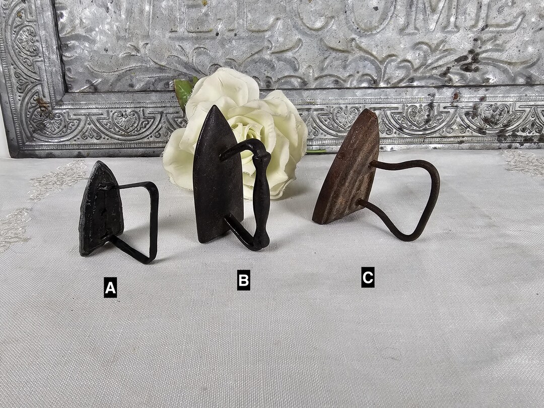 Antique Child’s Toy Sad Irons - Miniature Cast Iron Irons - 3 to Choose ...