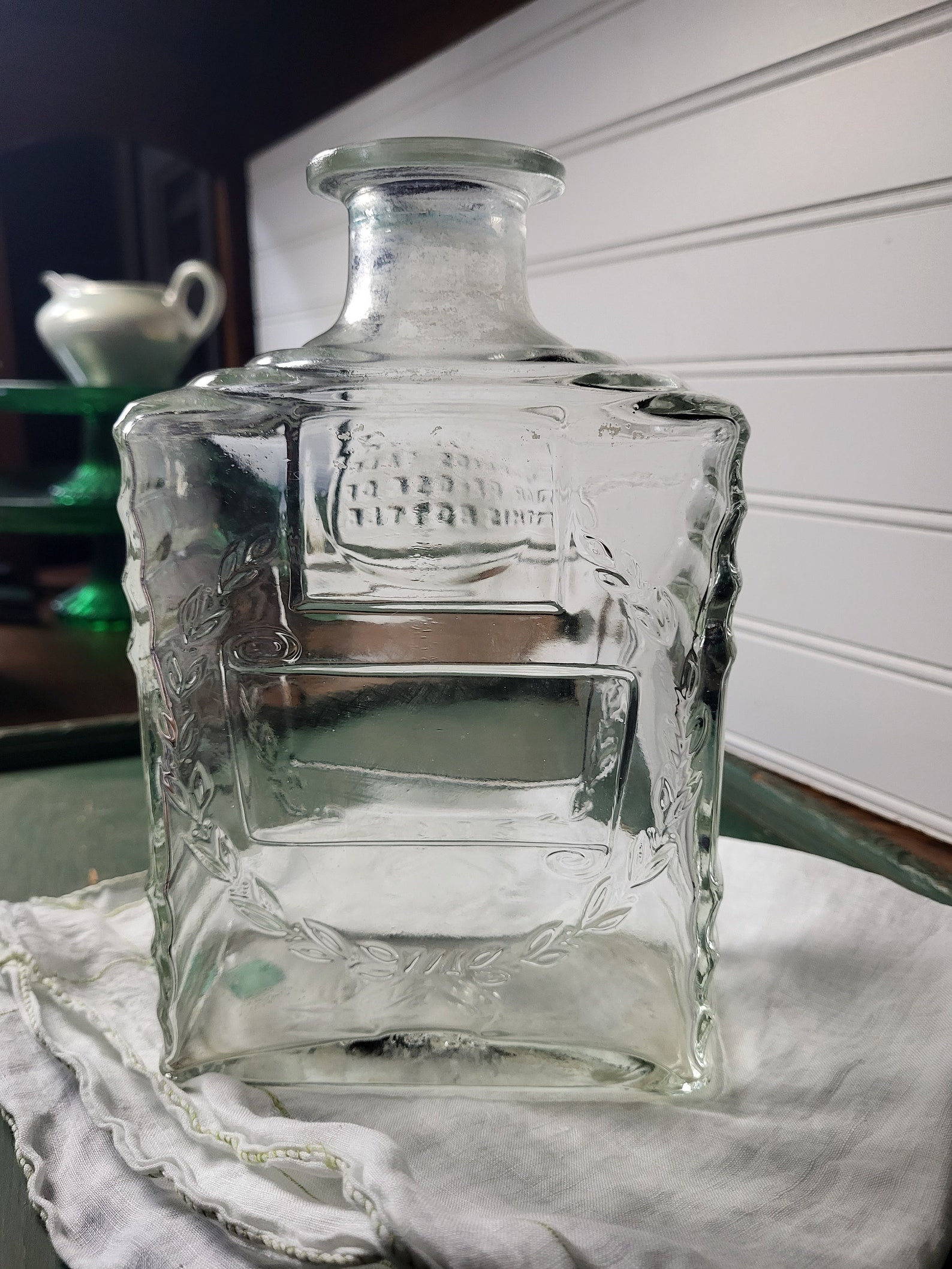 Square Glass Post-prohibition Glass Bottle, Owens-illinois Glass ...