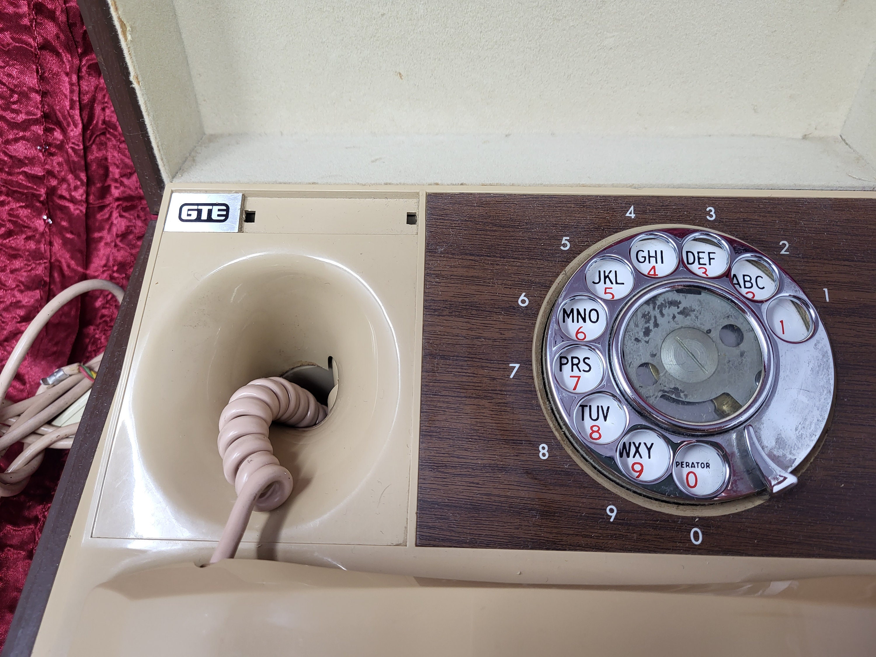 Hidden Rotary Telephone Mid Century Executive Wood-style Box - Etsy