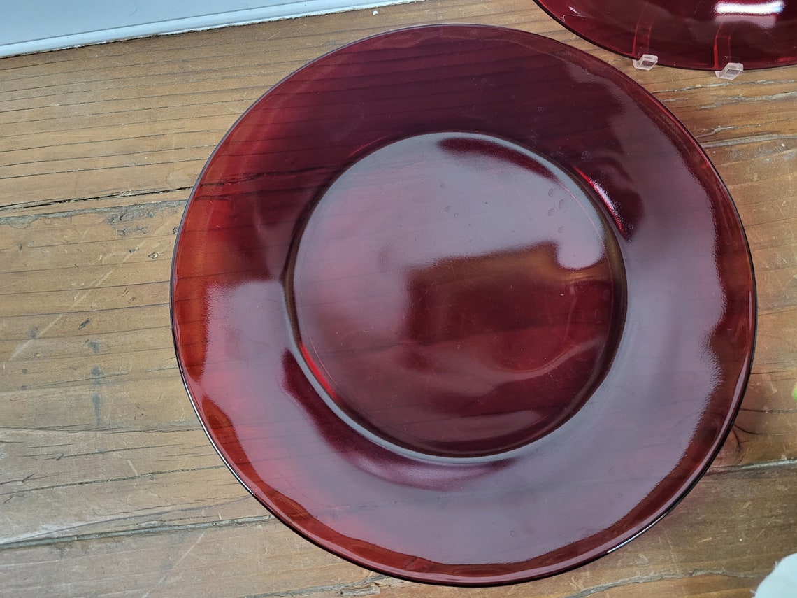 Anchor Hocking R1700 Royal Ruby 9 Dinner Plates Set of 2 - Etsy