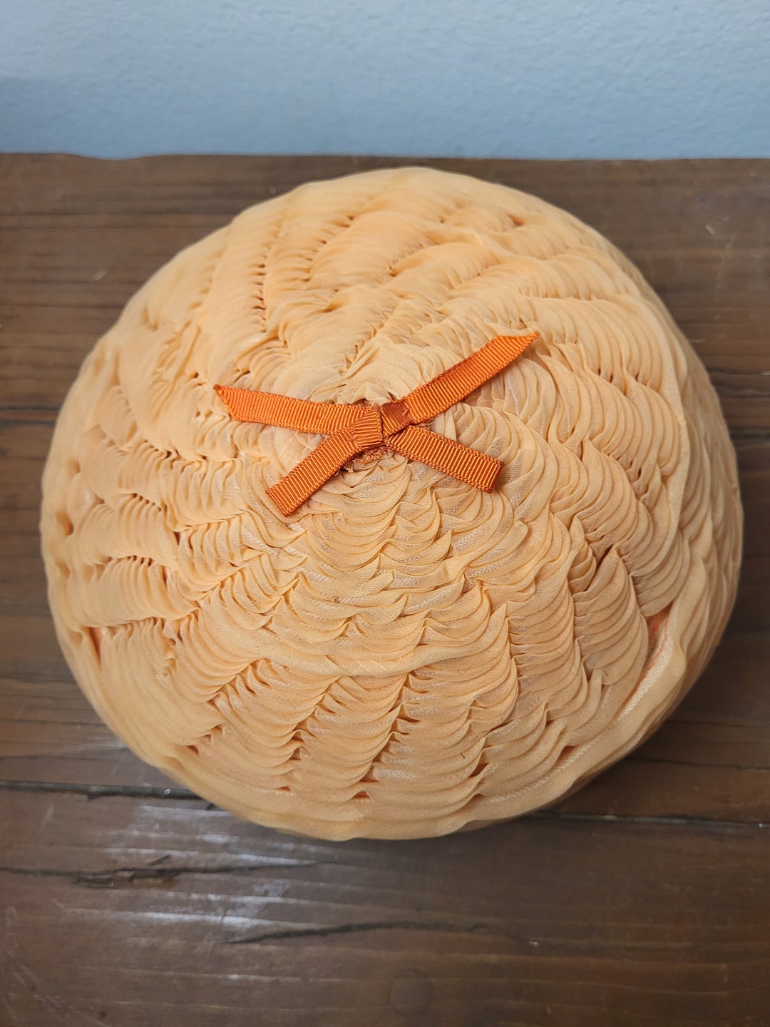 Vintage 1950s Orange Pill Box Hat by United Hatters Cap & Millinery ...