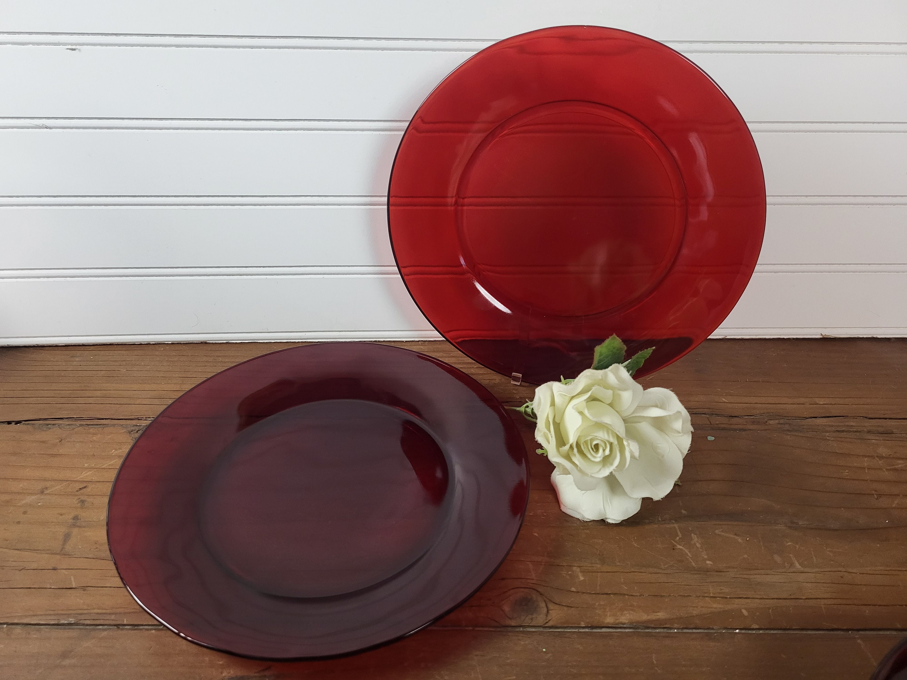 Anchor Hocking R1700 Royal Ruby 9 Dinner Plates Set of 2 - Etsy