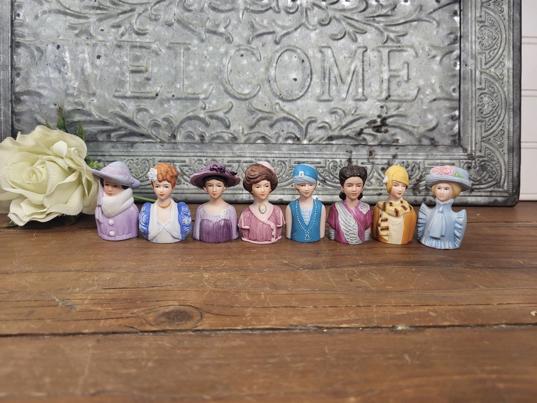 Complete 8-piece Set of ‘ladies Fashion Through the Years’ Porcelain ...