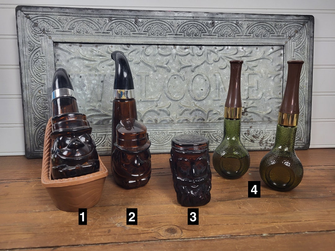 Vtg Avon Pipes - Pipe Full, Leprechaun, Fisherman Decanters - 5 to ...