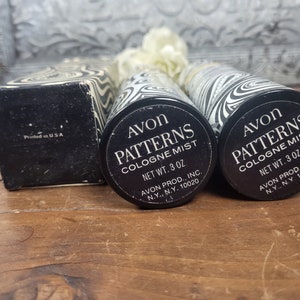 1969 Avon Pattern Cologne Mist - Zebra Stripes and Paisleys - Etsy