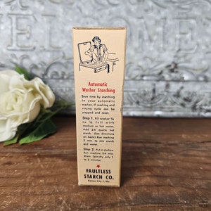 1950s Vintage Faultless Starch Box Free Sample Farmhouse Laundry Room ...