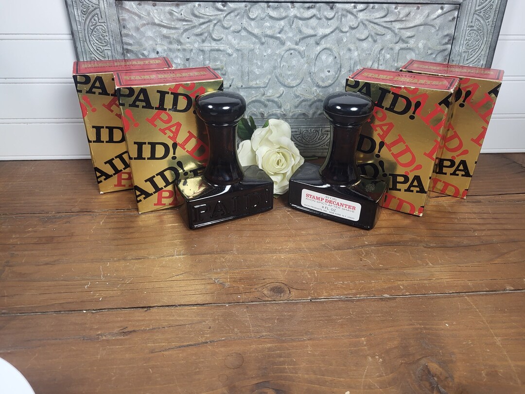 1970's Vintage Avon Paid Stamp 4 Oz. Decanter - VIB - Choose From Spicy ...