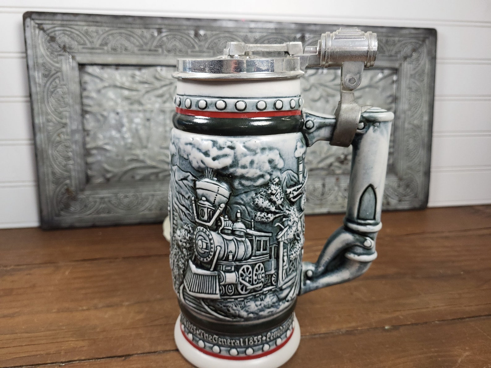 Avon Locomotive 1982 Lidded Beer Stein - Authentic Numbered - Etsy