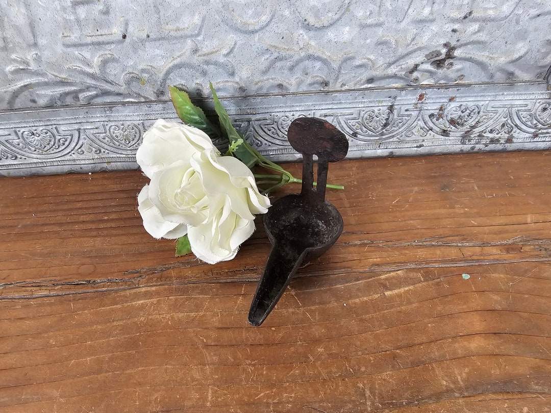 Vtg. Wrought Iron Betty Lamp Whale Oil Lamp Miners Lamp - Etsy