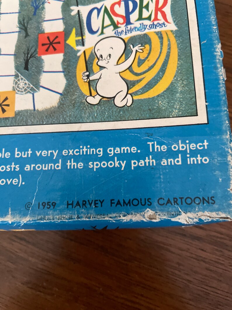 Vintage Casper Board Game 1950s Milton Bradley Casper the - Etsy