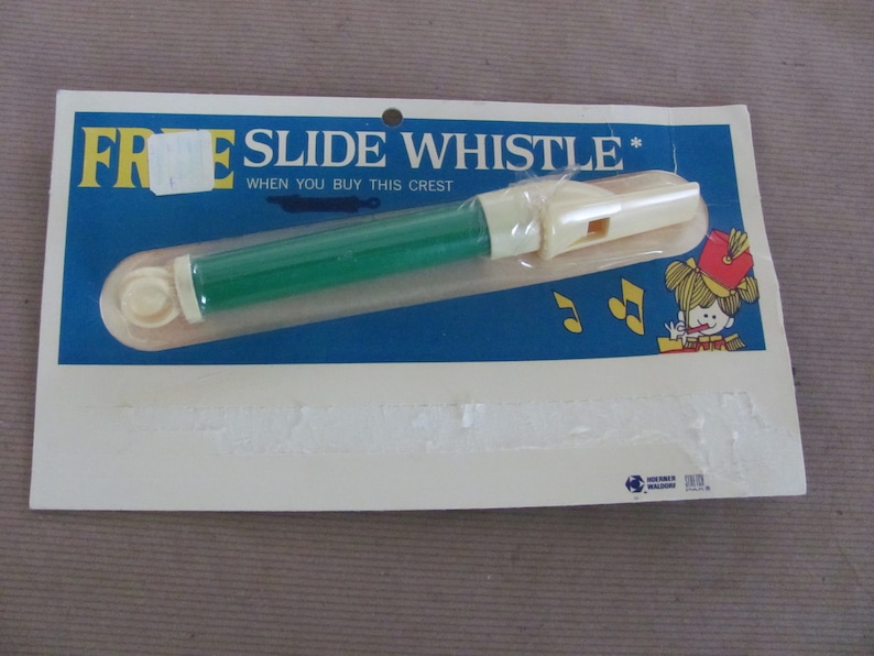 Vintage Slide Whistle 1960's Crest Toothpaste Promotional - Etsy