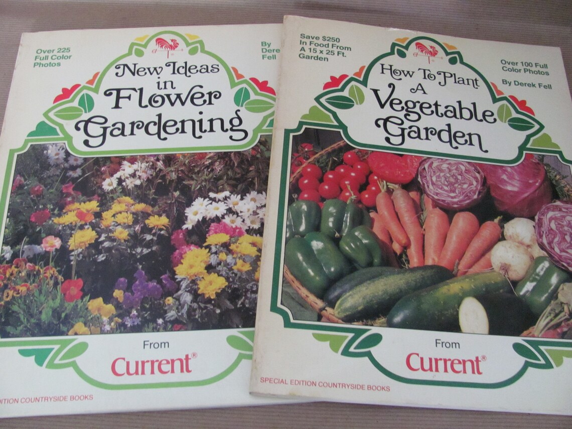 Vintage Gardening Books 1970's Current Vegetable Garden - Etsy