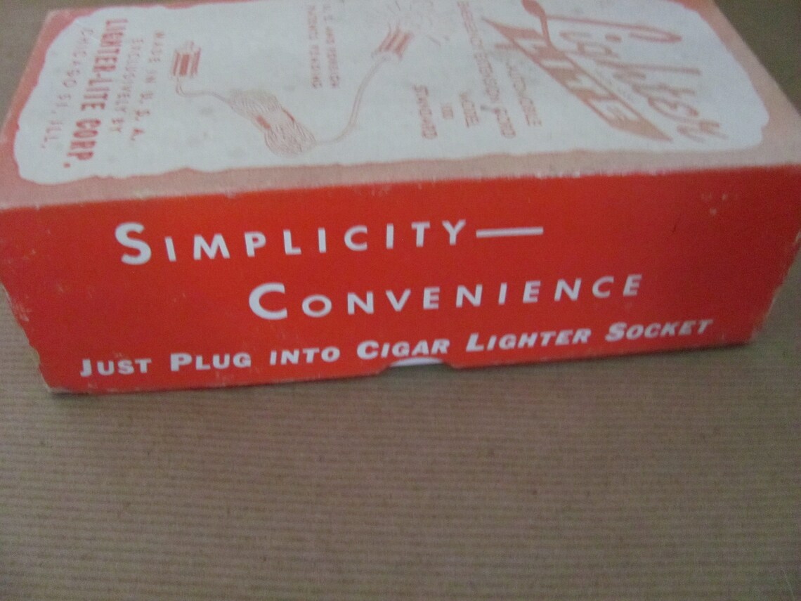 Vintage Car Light 1950's Lighter Lite NOS Car Cigarette | Etsy