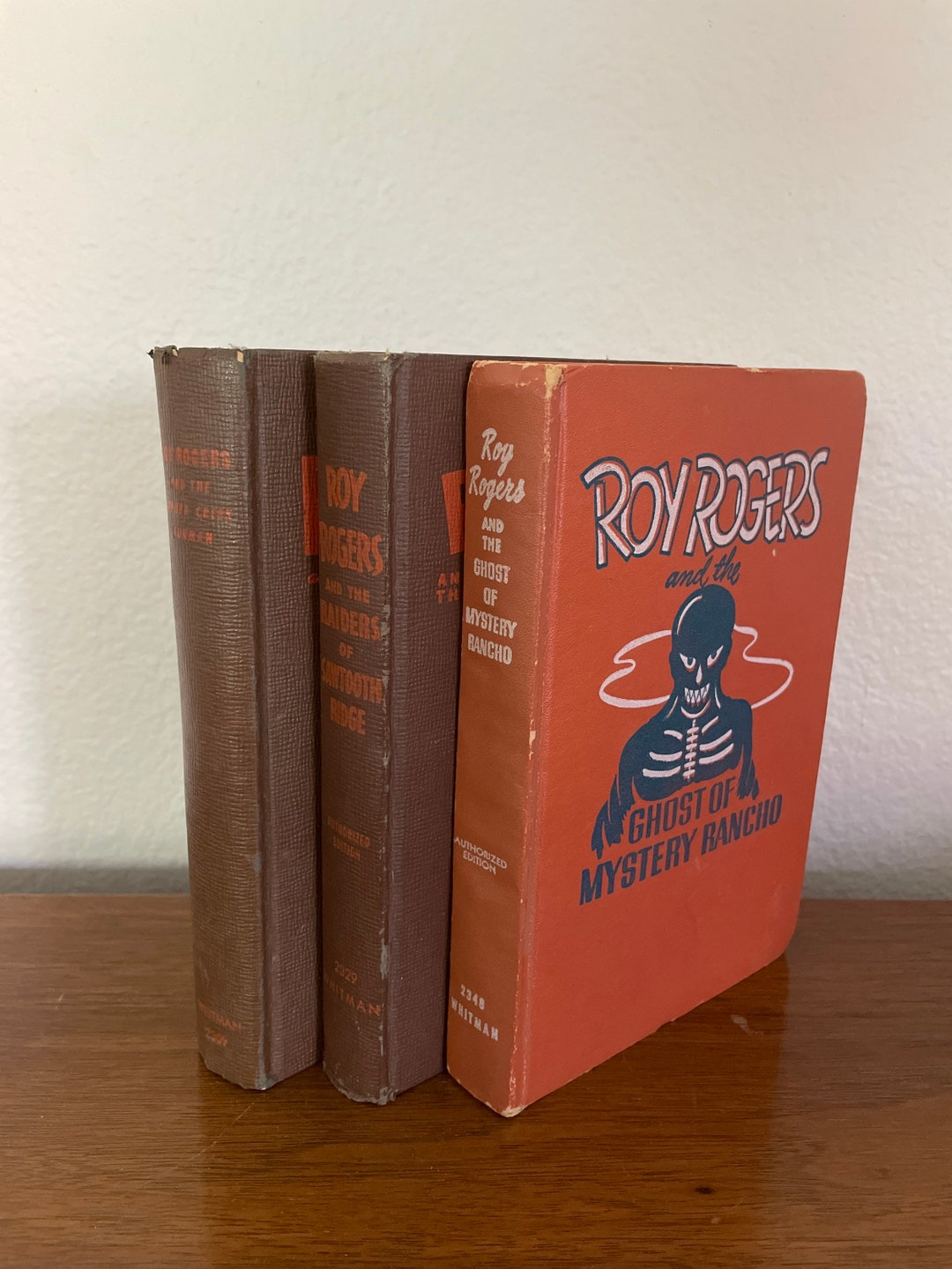 Vintage Kids Series Books, 1940's Whitman Roy Rogers Book Set, Story ...