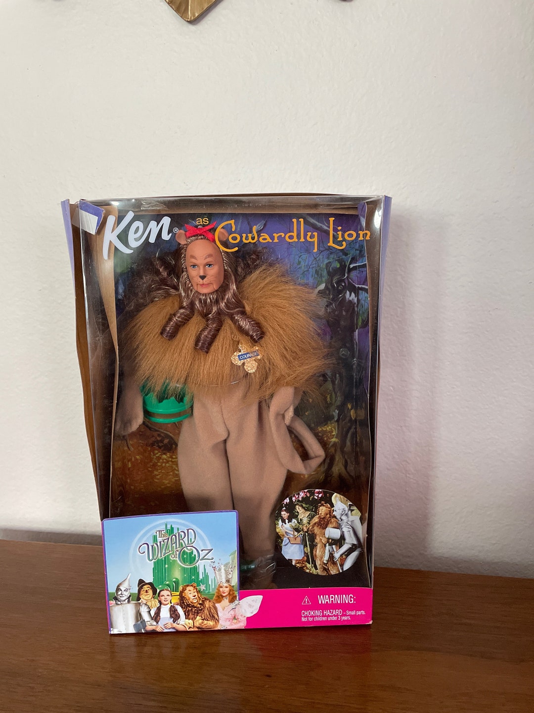 Vintage Ken as Cowardly Lion Doll, 1990's Wizard of Oz Ken Cowardly ...