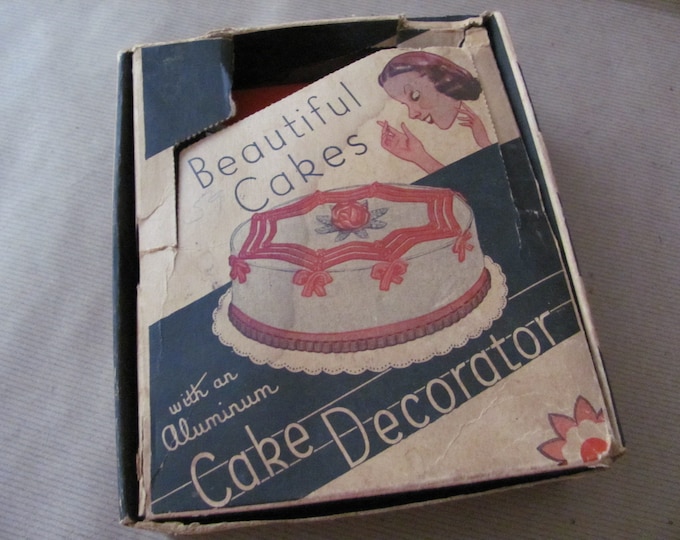 Vintage Cake Decorator Set 1950's Aluminum Cake - Etsy