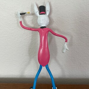 Vintage Bendy Rabbit Figure, 1970's Bleyer Enterprises Bendable Rubber ...