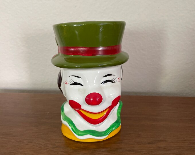 Vintage Ceramic Clown Planter, 1970's Rubens Happy Clown Planter, Vase ...