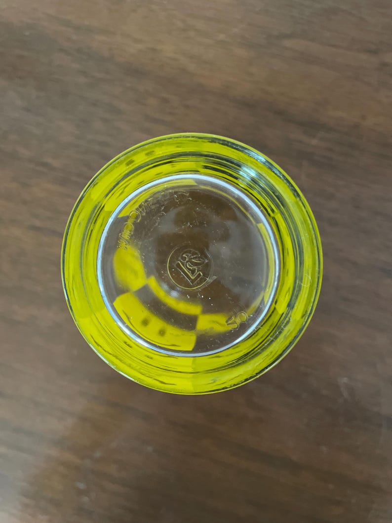 Vintage Smiley Face Glass, 1980's Yellow Happy Face Water Glass, Mid ...
