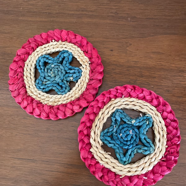 Straw Trivets - Etsy