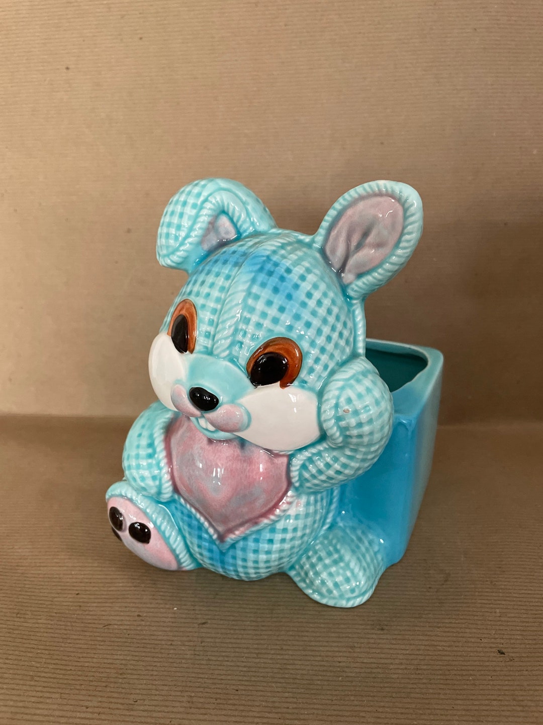 Vintage Baby Planter, 1960's Lefton Baby Bunny Ceramic Planter, Baby ...