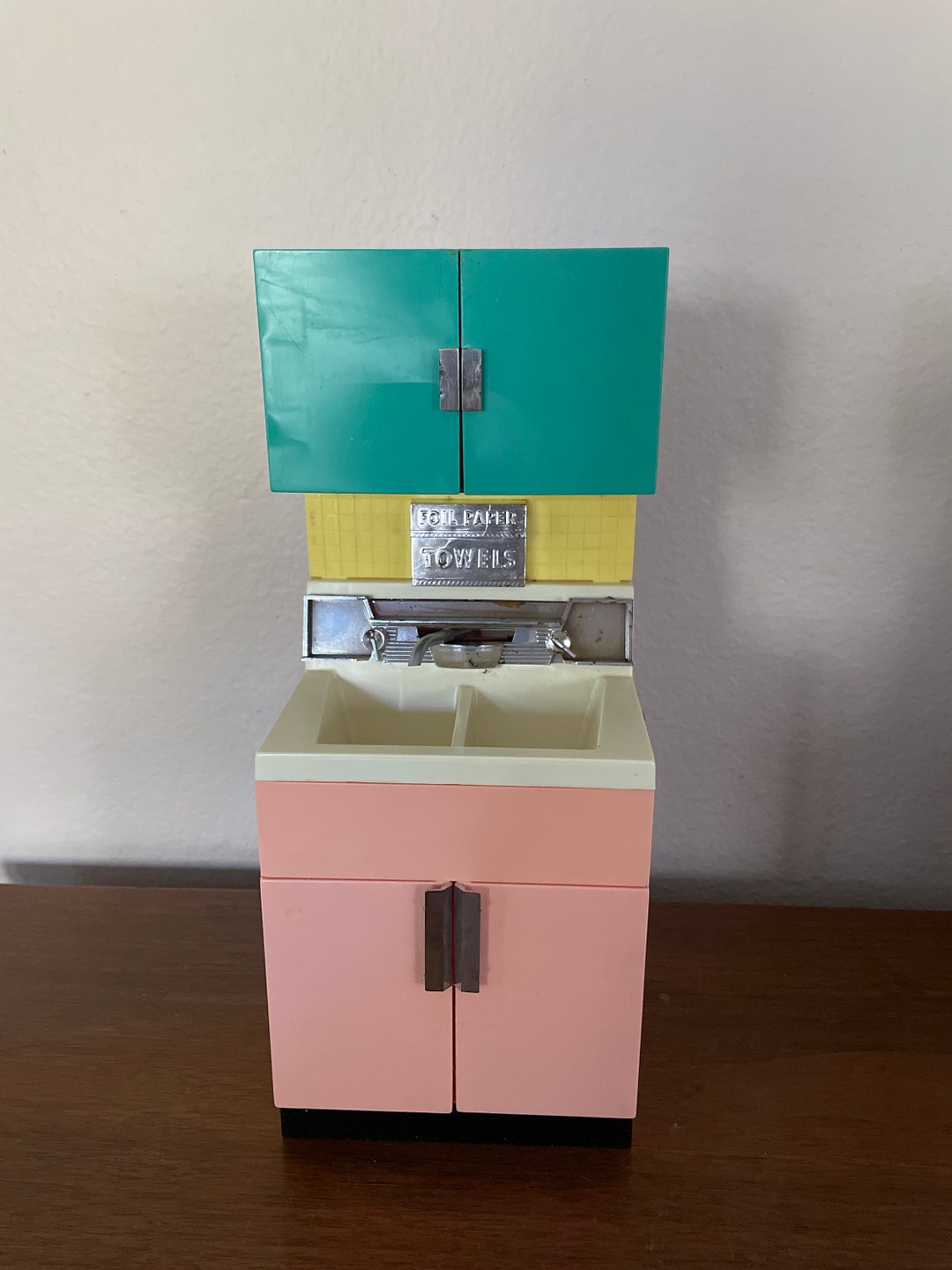 Vintage Deluxe Reading Sink Cabinet, 1960's Barbie Kitchen Furniture ...